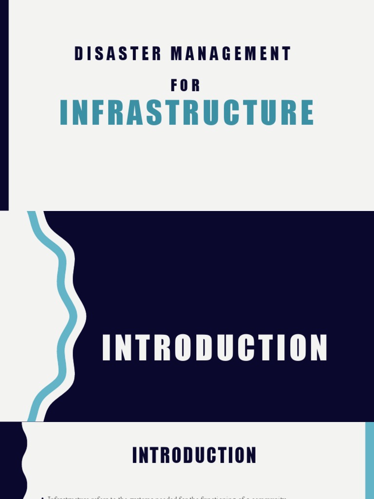 Disaster Management For Infrastructure | PDF | Infrastructure | Pipe ...