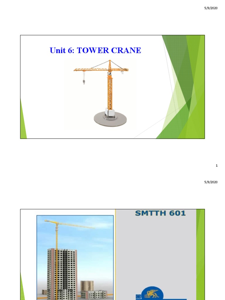 Unit 6 Tower Crane | PDF