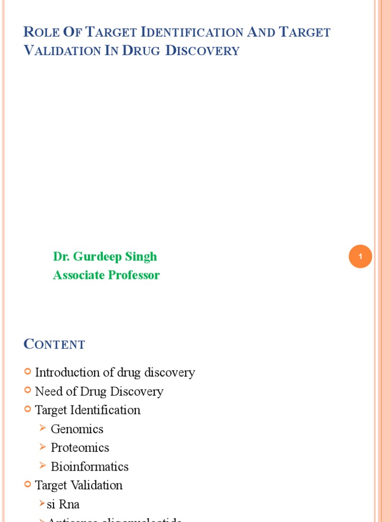 Target Discovery & Validation | PDF | Sense (Molecular Biology) | Small ...