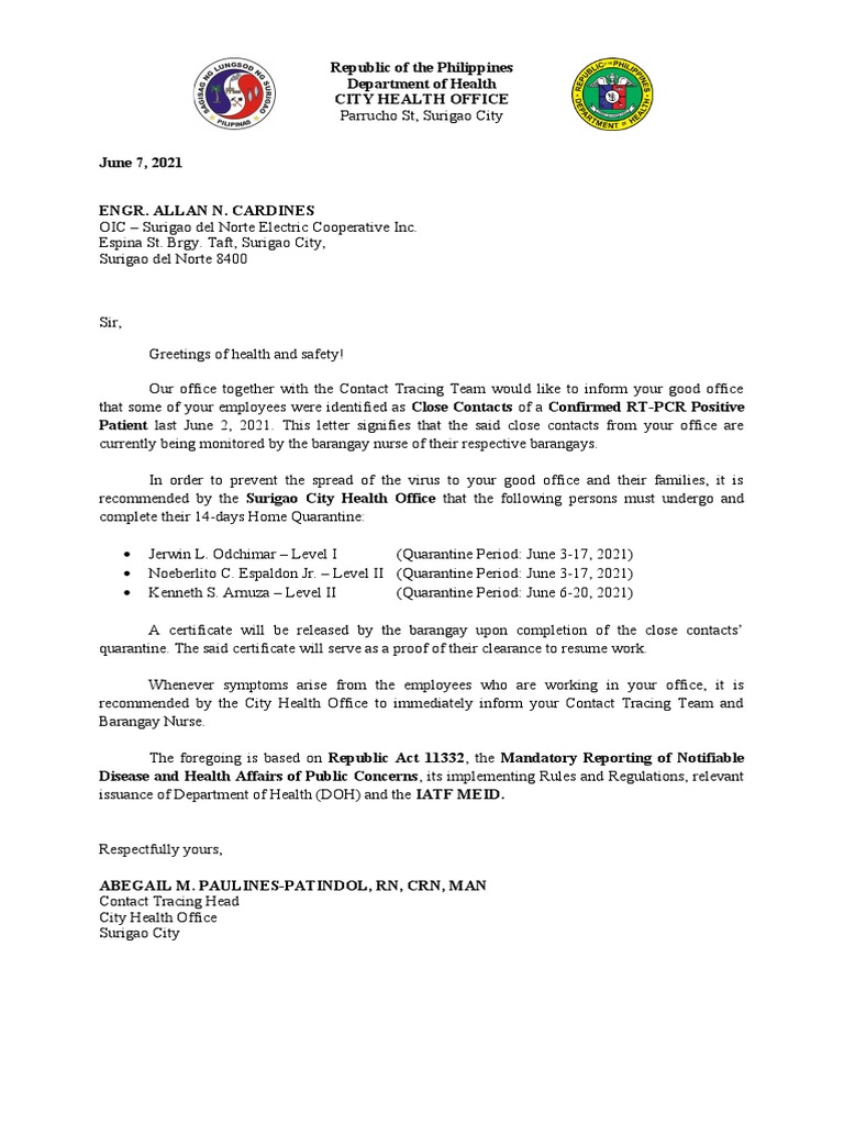 Surneco HQ Letter | PDF