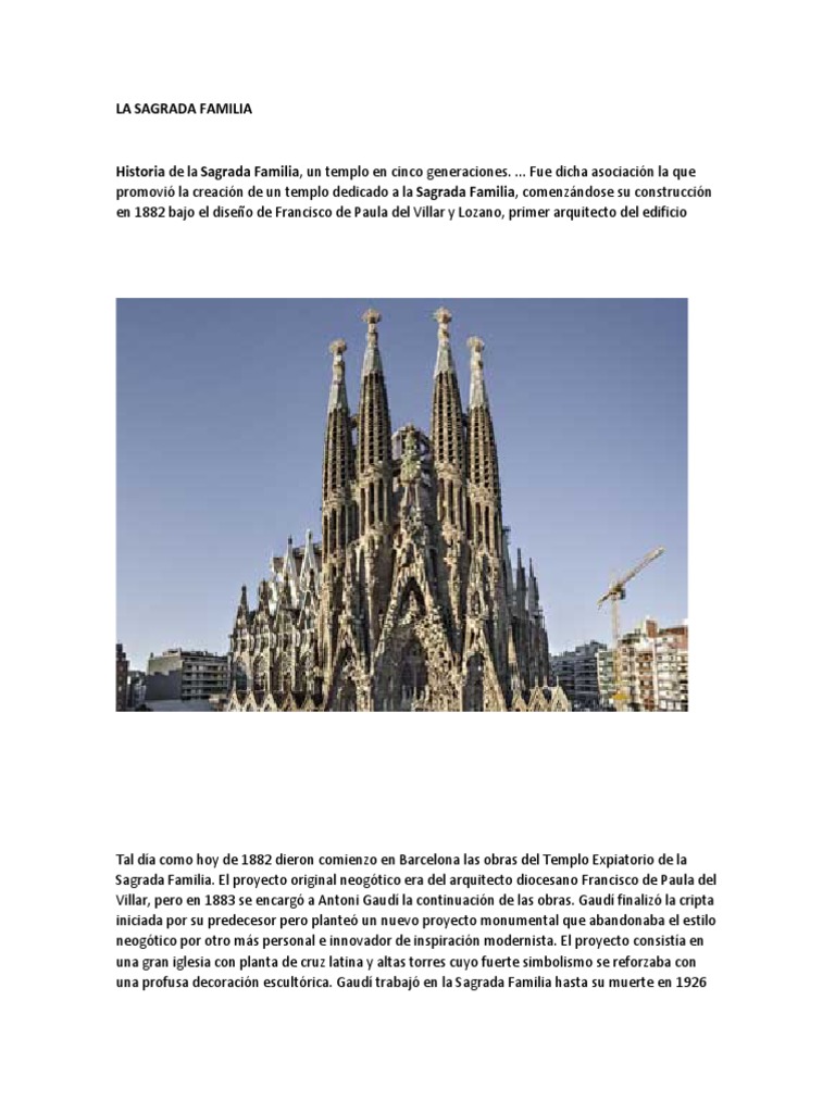 La Sagrada Familia | PDF