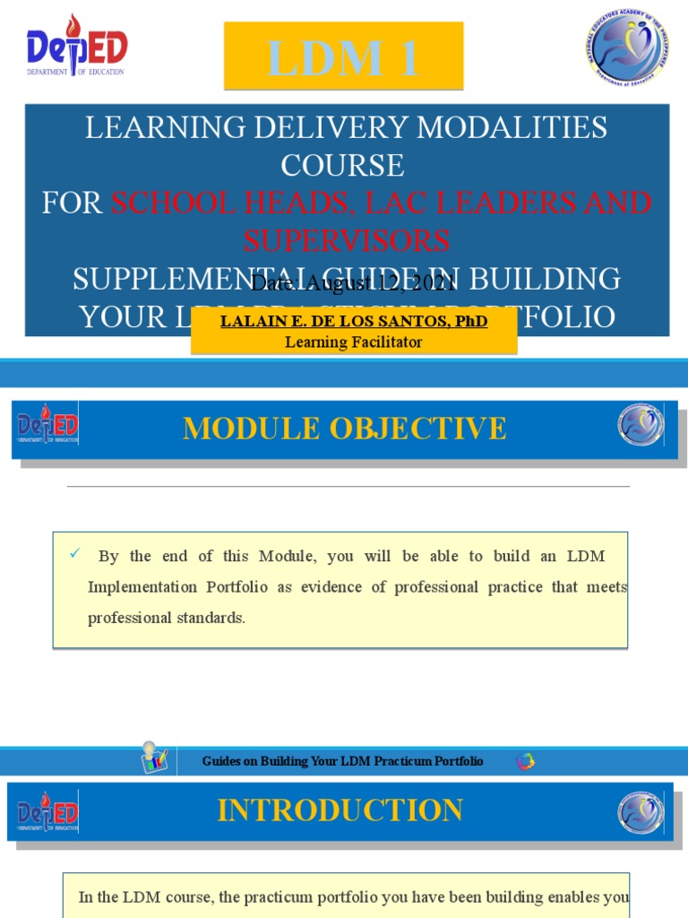 LDM Practicum Portfolio Guide for Leaders | PDF | Learning | Lesson Plan