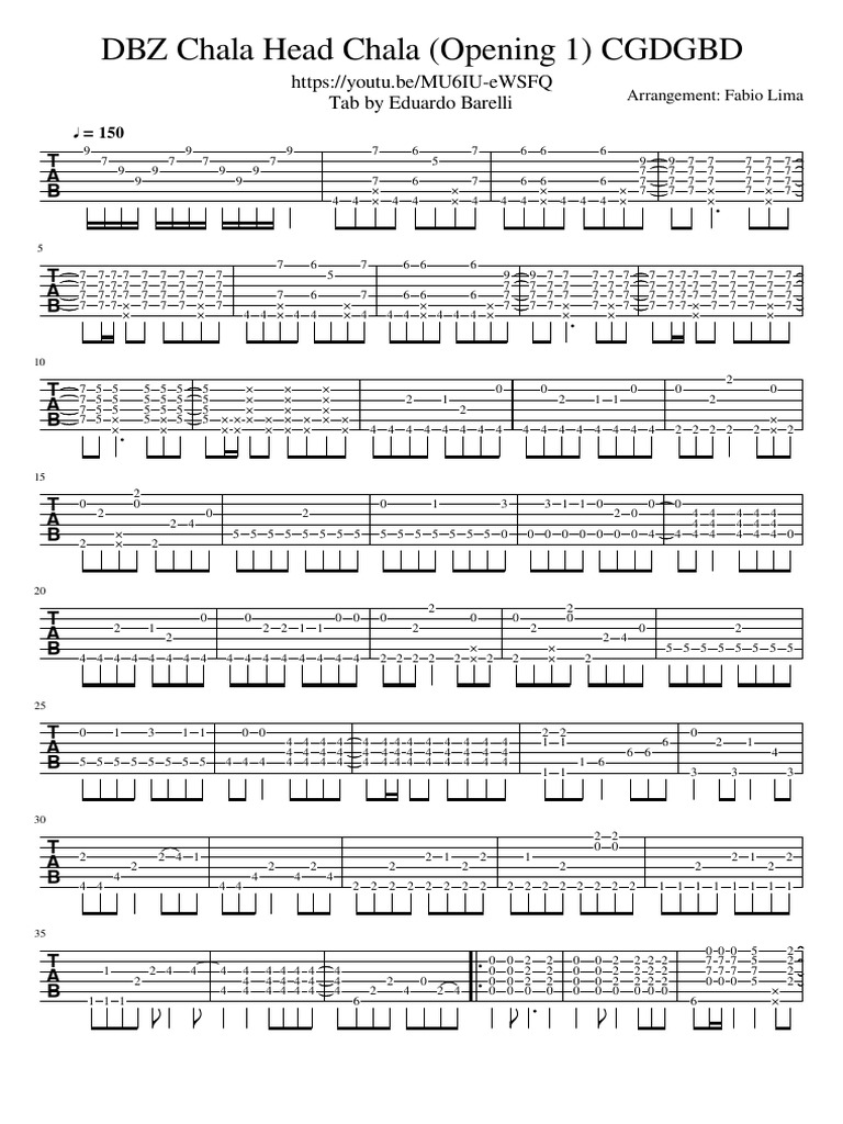 Chala Head Chala Guitar Tab | PDF