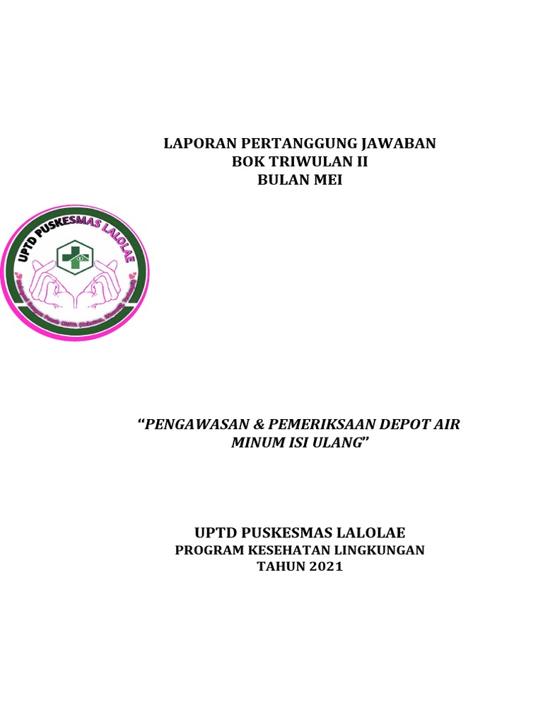 Sampul Pembatas LPJ Kesling | PDF