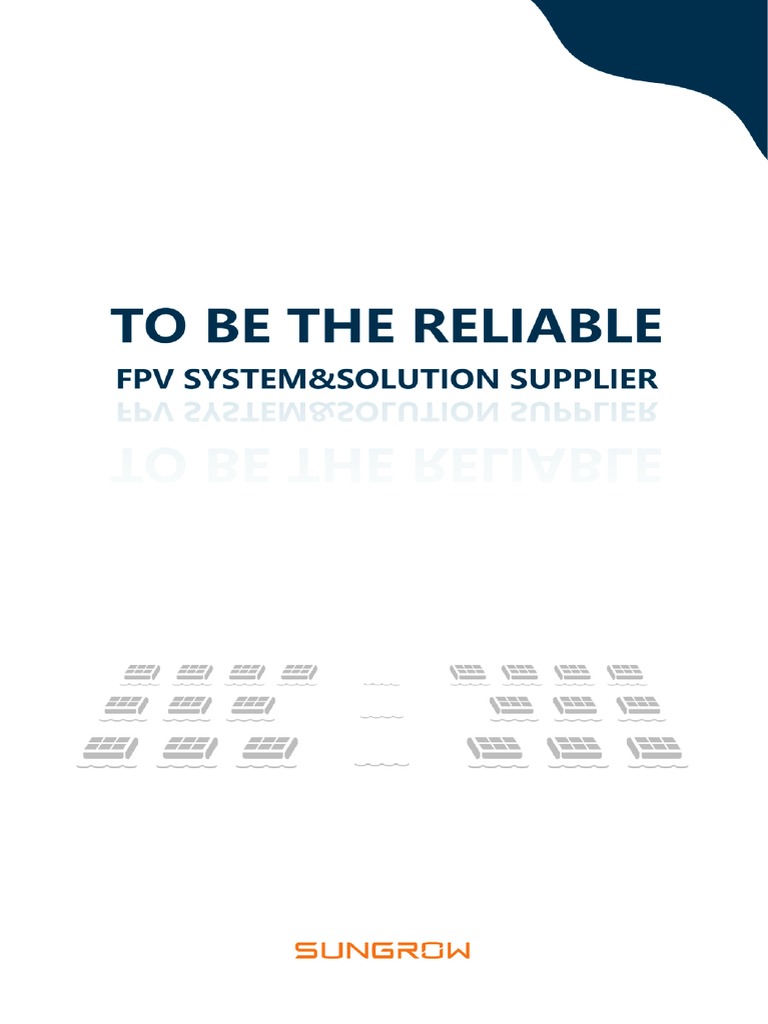 Sungrow Floating Solar | PDF