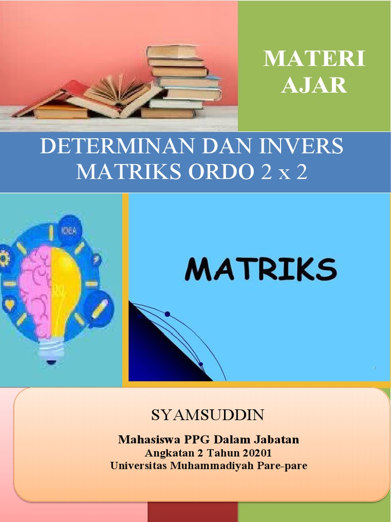 Bahan Ajar Determinan Dan Invers Matriks - UKIN | PDF