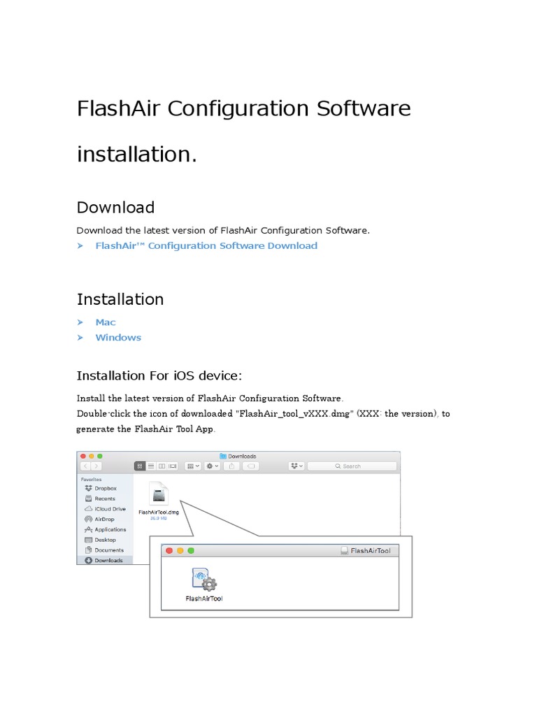 FlashAir Configuration Software Guide | PDF
