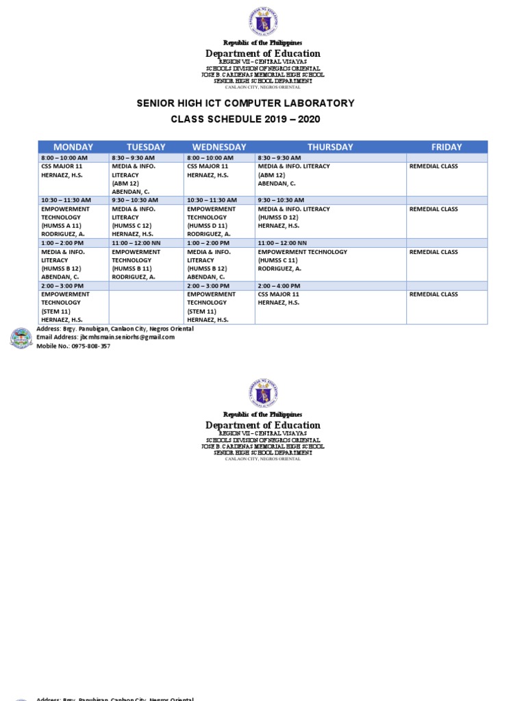 Shs Comp Lab Layout | PDF