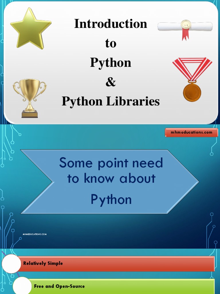 Introduction To Python and Python Libraries | PDF | Python (Programming Language) | Library ...