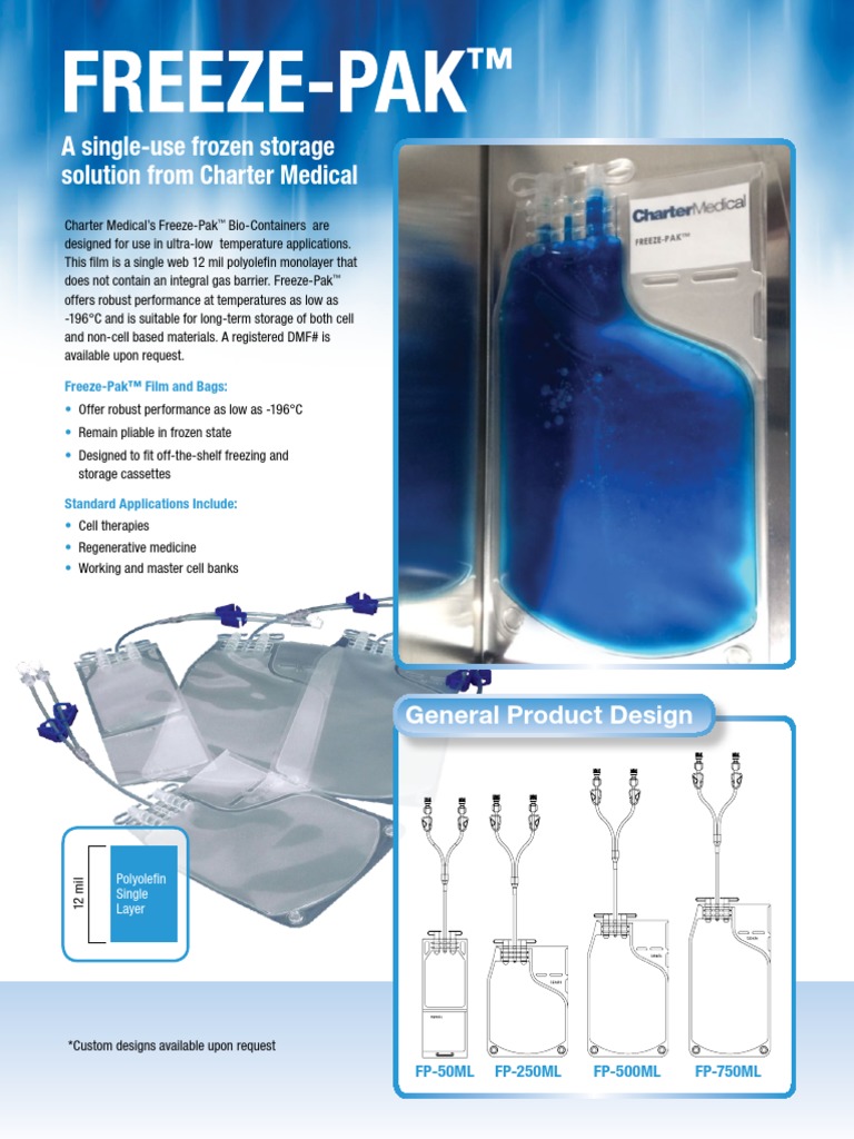Bio-Containers - Single Use Frozen Storage Solution - FREEZE-PAK ...