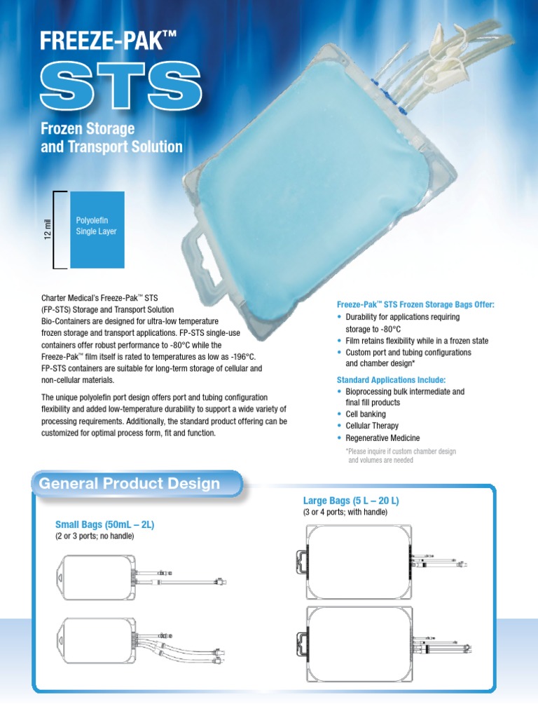 Frozen Storage and Transport Solutions - FREEZE-PAK - CharterMedical ...