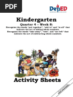 WS - Kinder - Q1 - Week 10 - Ver2 | PDF