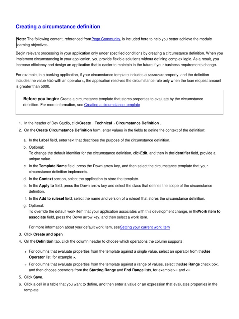 Creating A Circumstance Definition | PDF | Scope (Computer Science ...