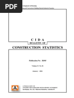 BULLETIN OF CONSTRUCTION STATISTICS -OCTOBER 2024 | PDF | Concrete | Price Indices