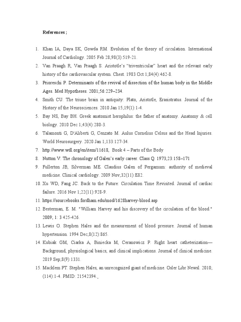 References : Book 4 - Parts of The Body | PDF | Echocardiography ...