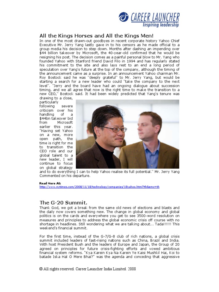 NewsNuggets NovWeek3 | PDF | Yahoo! | International Monetary Fund