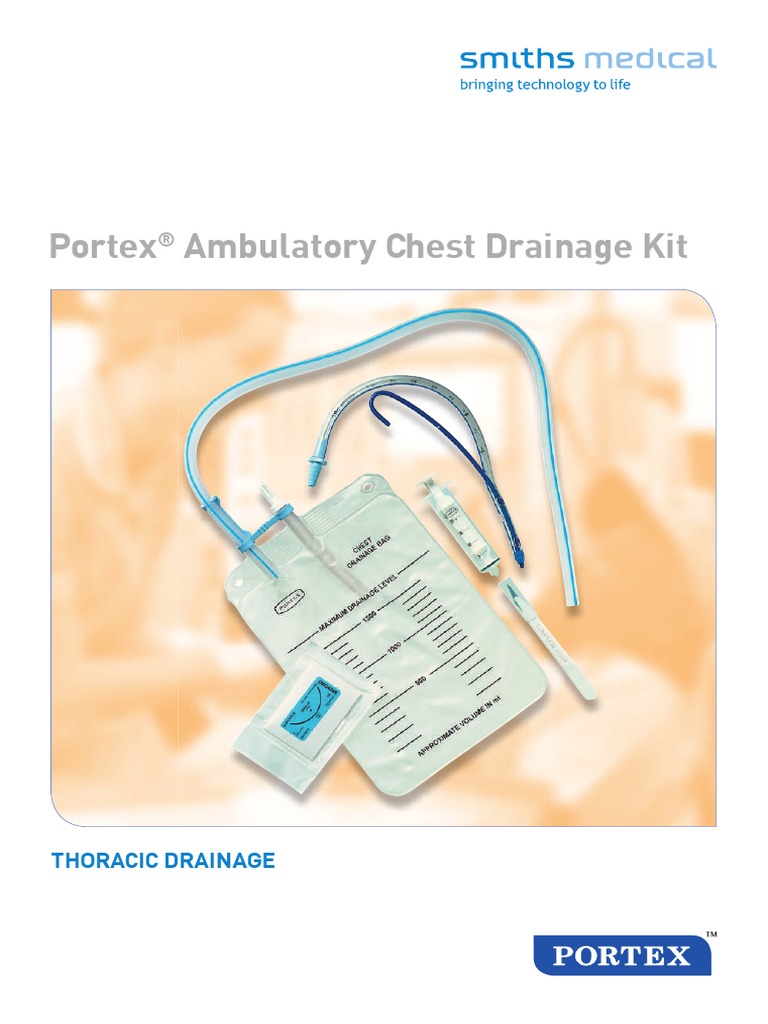 Portex Ambulatory Chest Drainage Brochure - Portex - Smith | PDF ...