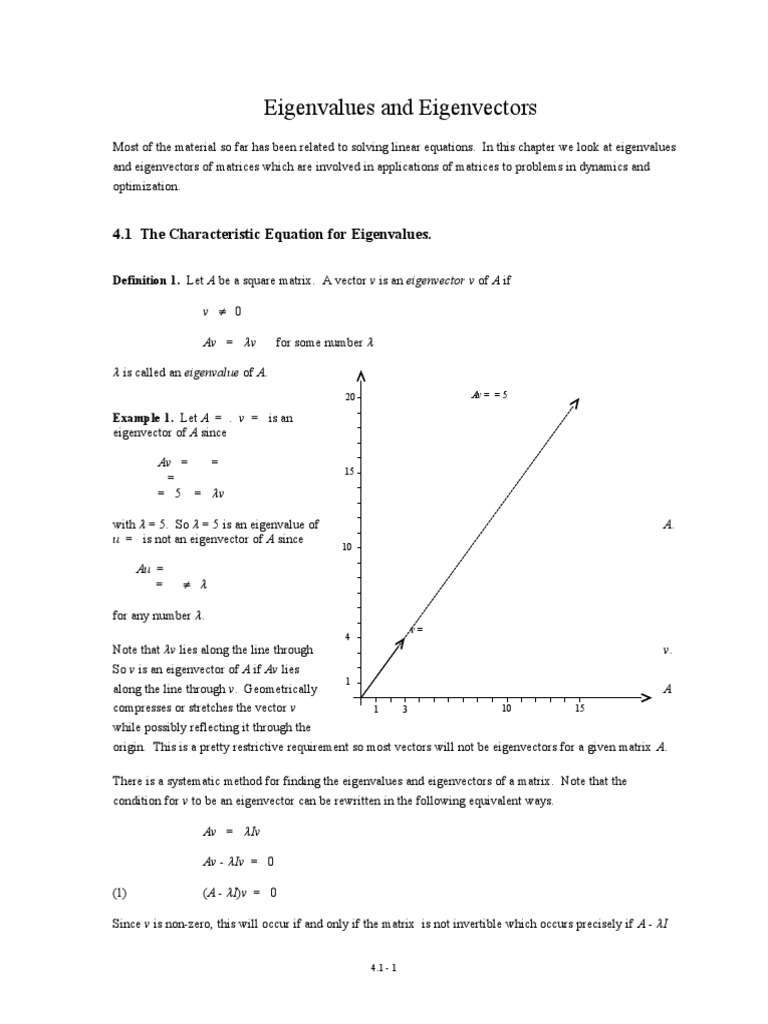 Eigenvalues and eigenvectors explained | PDF | Eigenvalues And ...