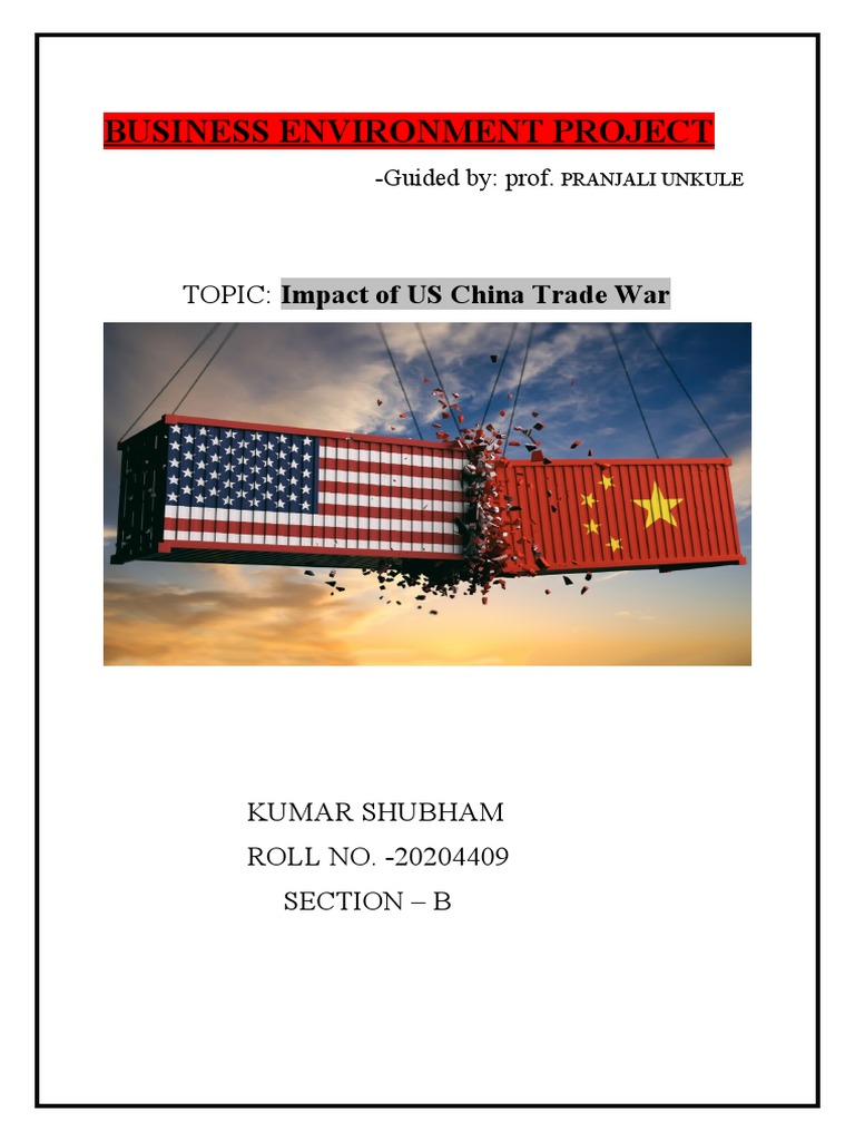 US-China Trade War Impact Analysis | PDF | Tariff | Economies