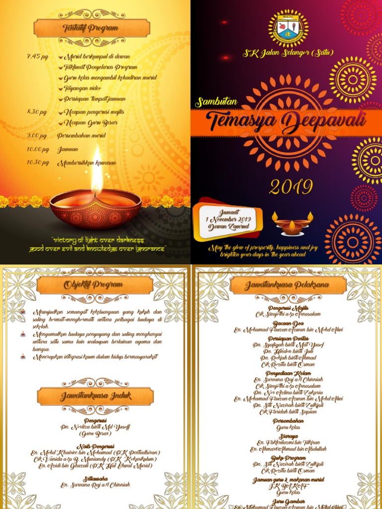Buku Program Deepavali 2019 | PDF