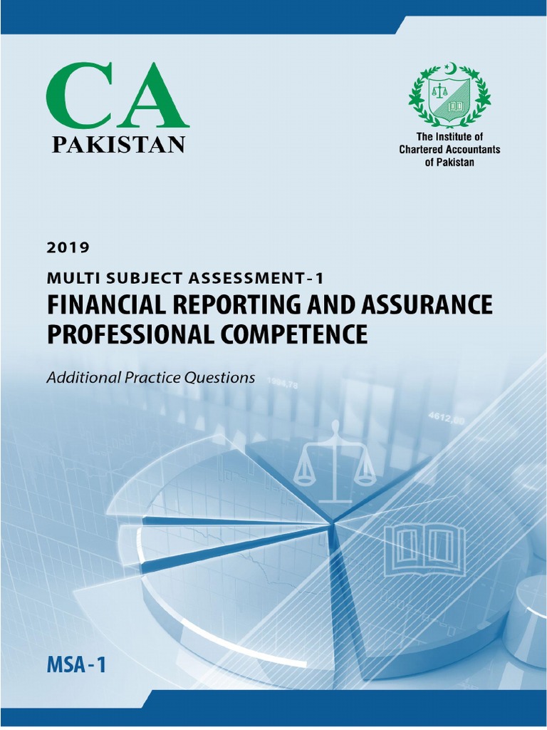 ICAP MSA 1 AdditionalPracticeQues | PDF | Audit | Financial Statement