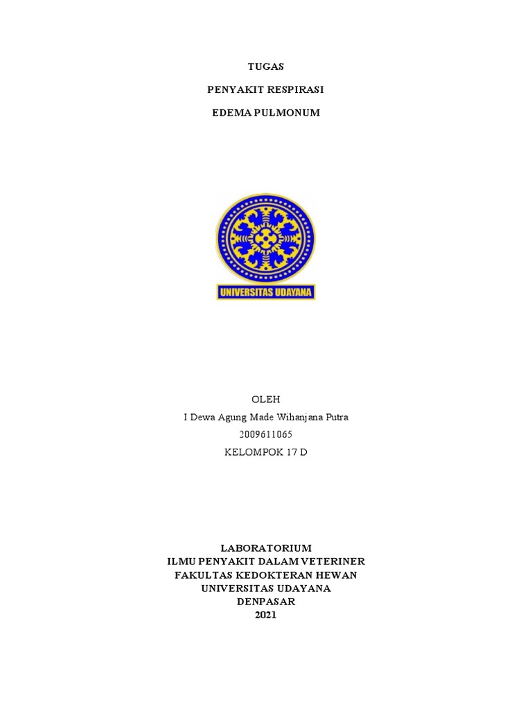 Edema Pulmo Belum Jadi | PDF