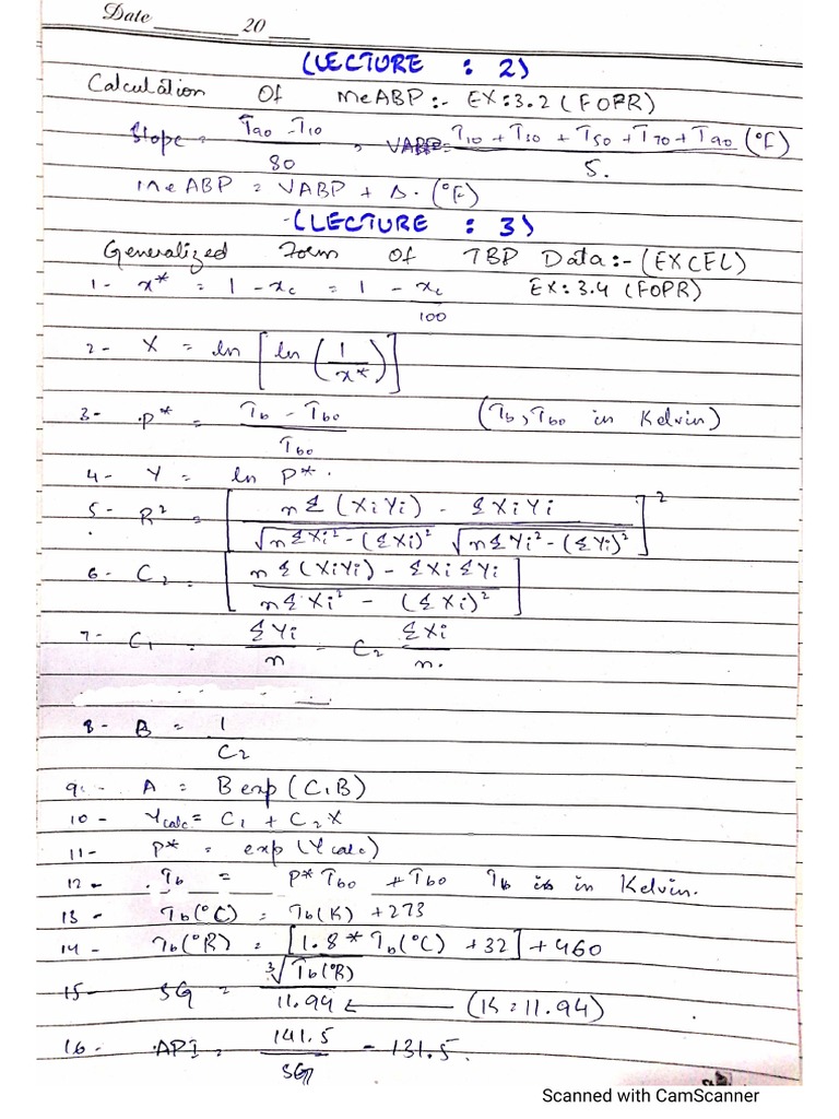 PRP Formula Sheet | PDF