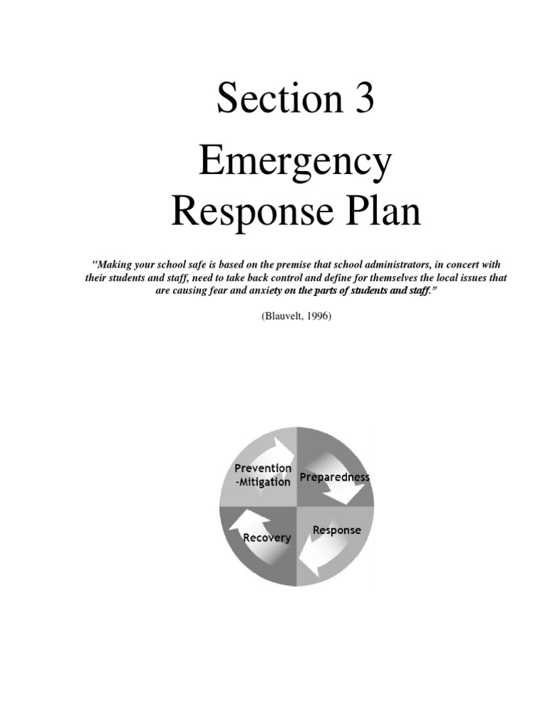 Section 3 - Emergency Response Plan - Final | PDF | Emergency ...