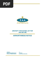 EASA Aircraft Type Rating Endorsements | PDF | Airbus | Aviation