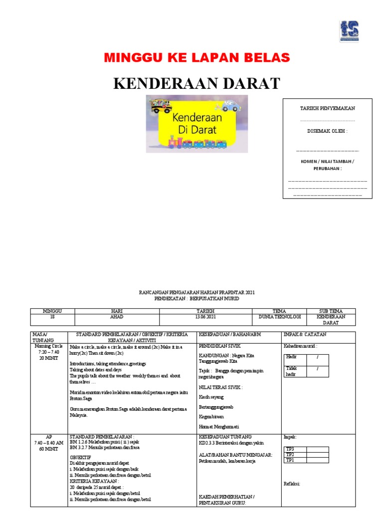 RPH M18 Kenderaan Darat | PDF