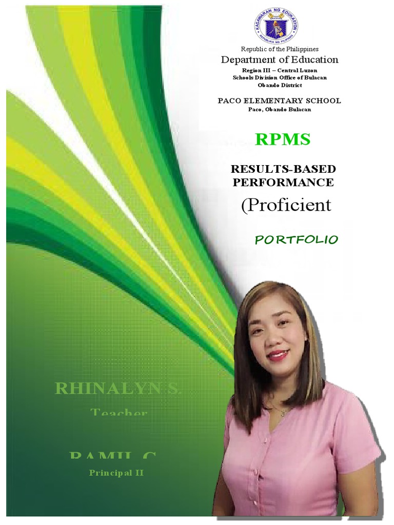 Editable RPMS Portfolio Cover Design 2023 | PDF | Educational ...