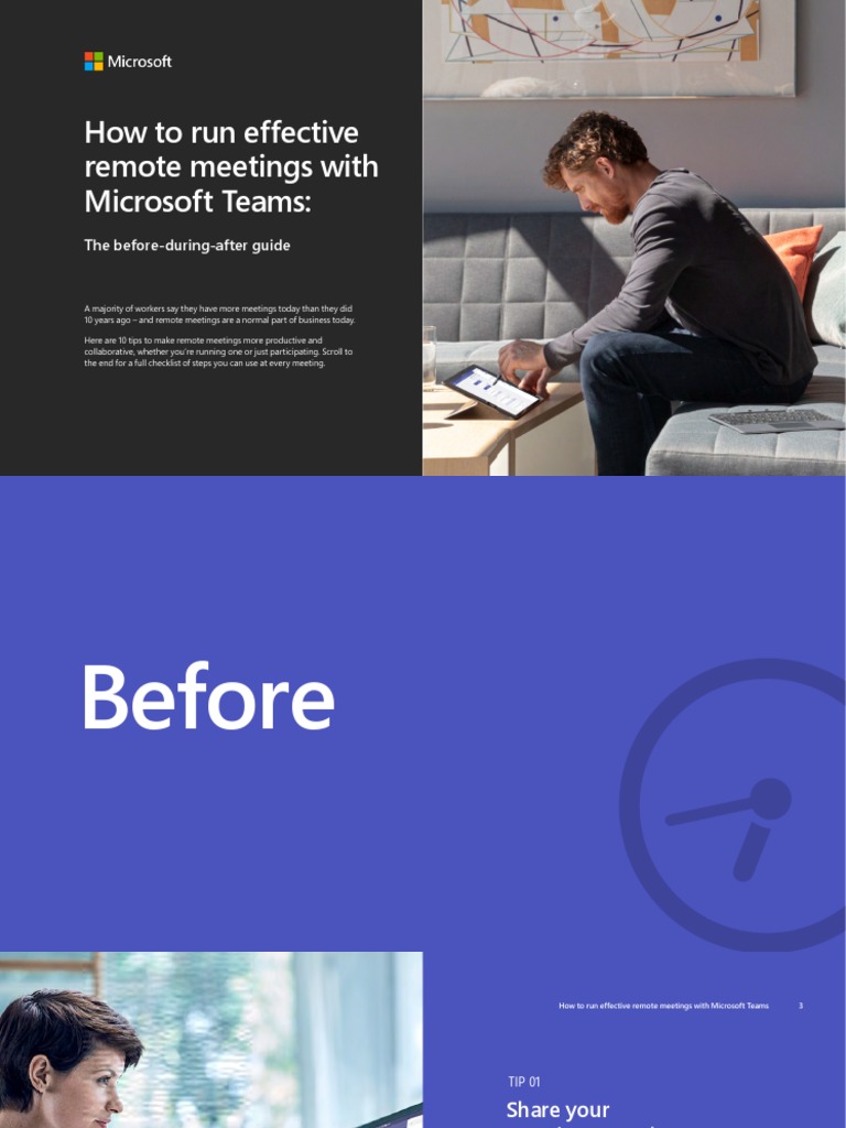 How To Run Effective Remote Meetings With Microsoft Teams | PDF ...