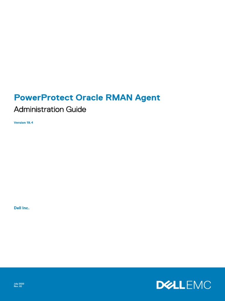Oracle RMAN Agent 19.4 Administration Guide | PDF | Load Balancing ...
