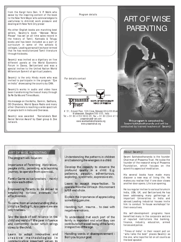 Wise Parenting Techniques by Swami | PDF | Parenting | Relationships