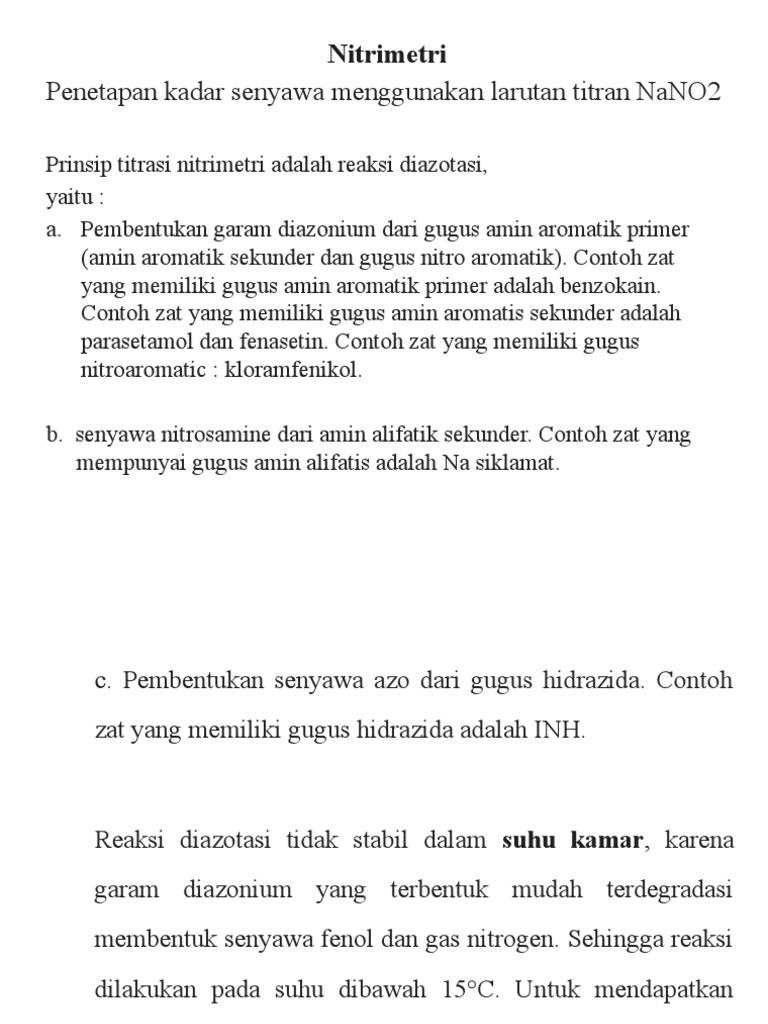 Nitrimetri 2021 | PDF