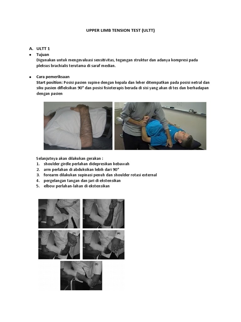 Upper Limb Tension Test | PDF