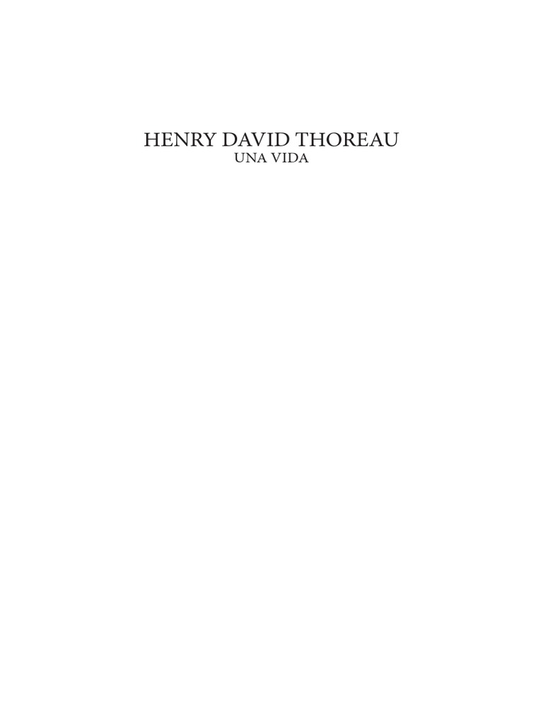 Henry David Thoreau | PDF | Henry David Thoreau | Ralph Waldo Emerson