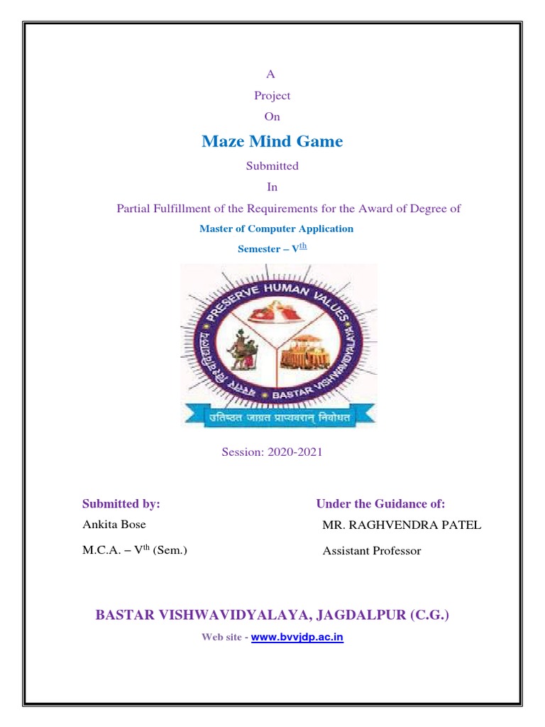 Maze Mind Game Project Overview | PDF | Microsoft Visual Studio ...