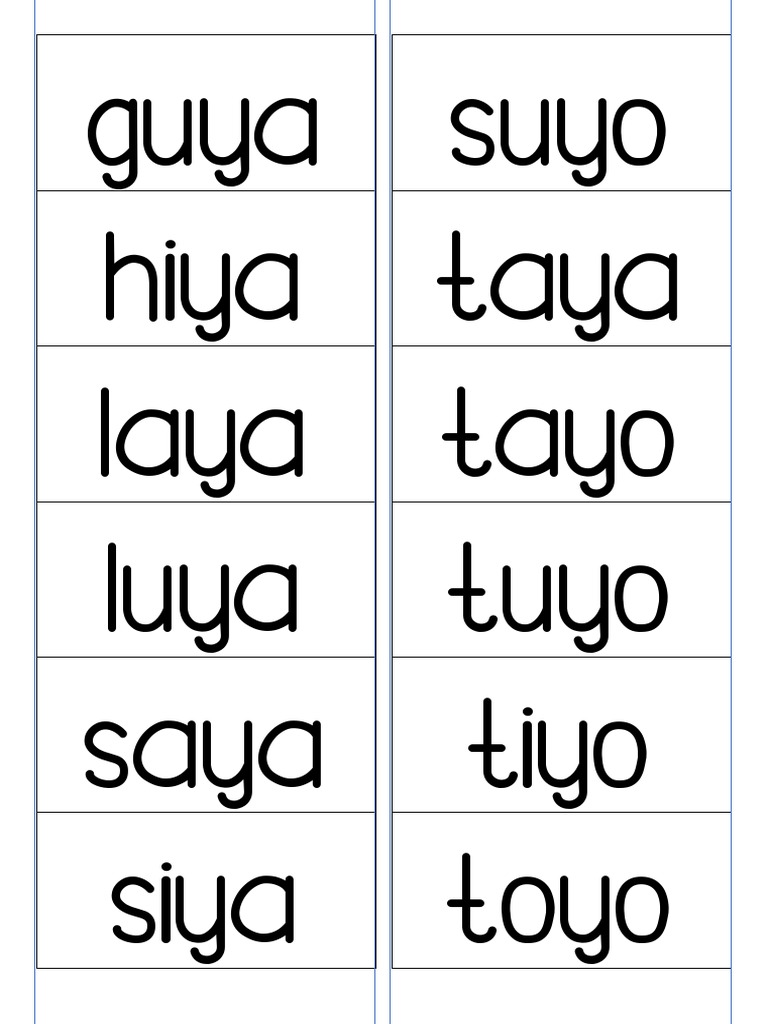 Abakada Words Combined | PDF