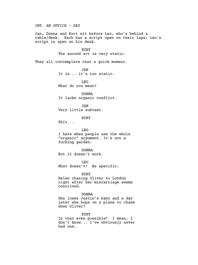 The Script Meeting | PDF