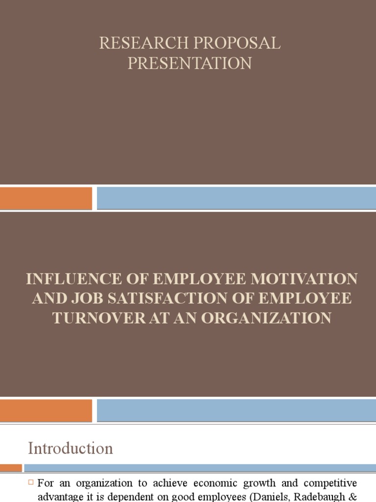 Research Proposal Presentation | PDF | Turnover (Employment) | Employment