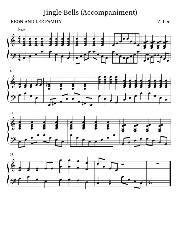 Jingle Bells (Accompaniment) | PDF