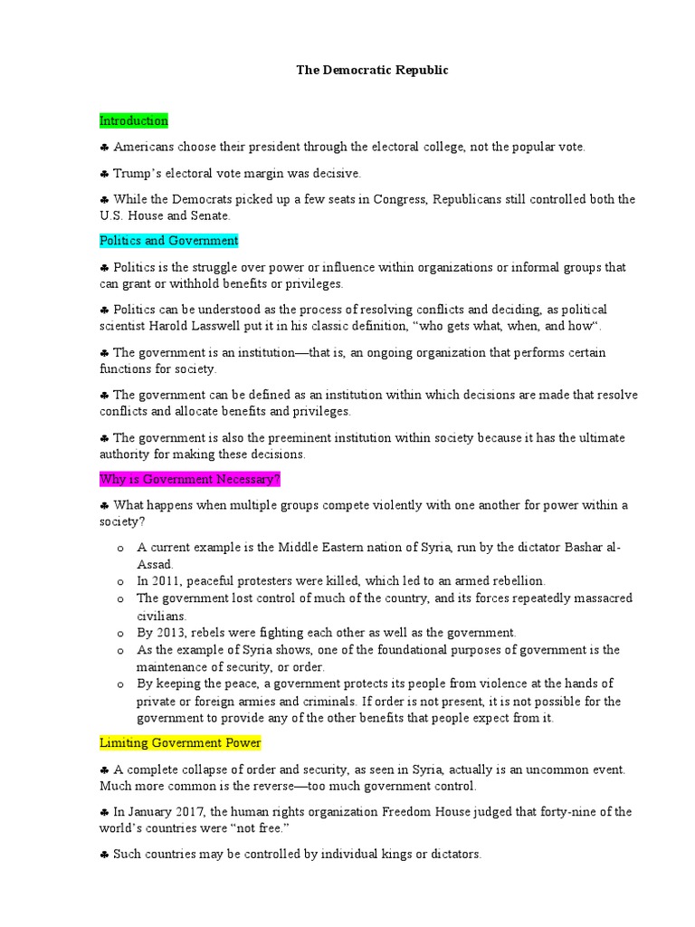 American Government and Civic Engagement | Download Free PDF ...