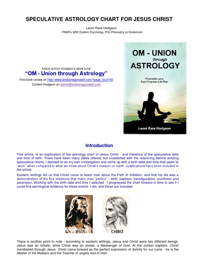 Astrology of Jesus Christ | PDF | Planets In Astrology | Pisces (Astrology)