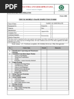 Roller Compactor Inspection Checklist | PDF | Wheeled Vehicles | Car
