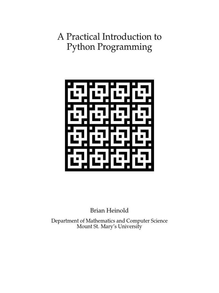 Sample 0930 A Practical Introduction To Python Programming Pdf 1425