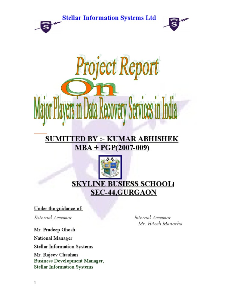 Abhi PROJECT REPORT | PDF | Hard Disk Drive | Backup