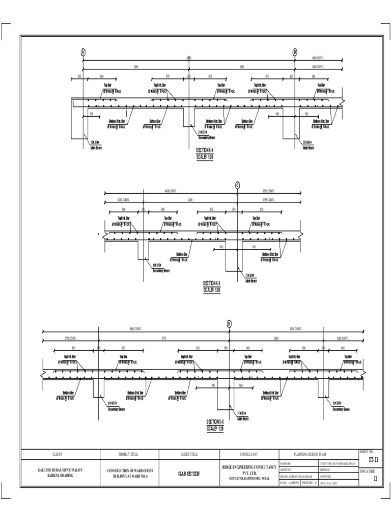 Section X-X SCALE 1:20 | PDF
