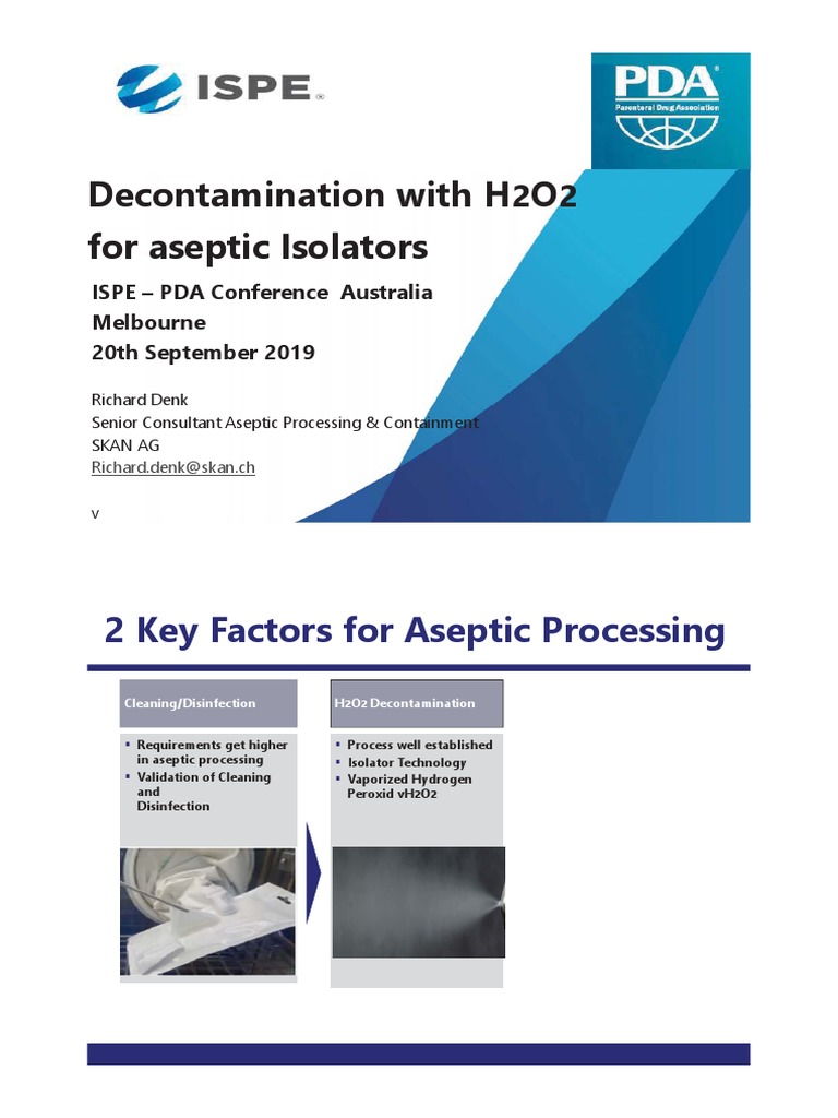 Decontamination With H O For Aseptic Isolators | PDF | Hydrogen ...