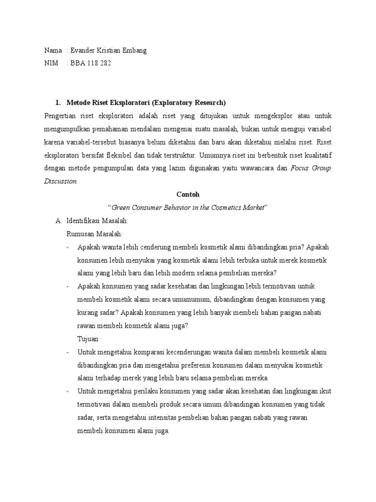 Desain Riset Pemasaran | PDF